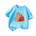 Bysome Kids Girls Tees Cartoon Print Short Sleeve Crew Neck Tees Summer ...