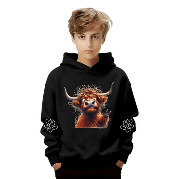 Bysome Little Boys Hoodies Child Everyday Wear Hooded Long Sleeve ...