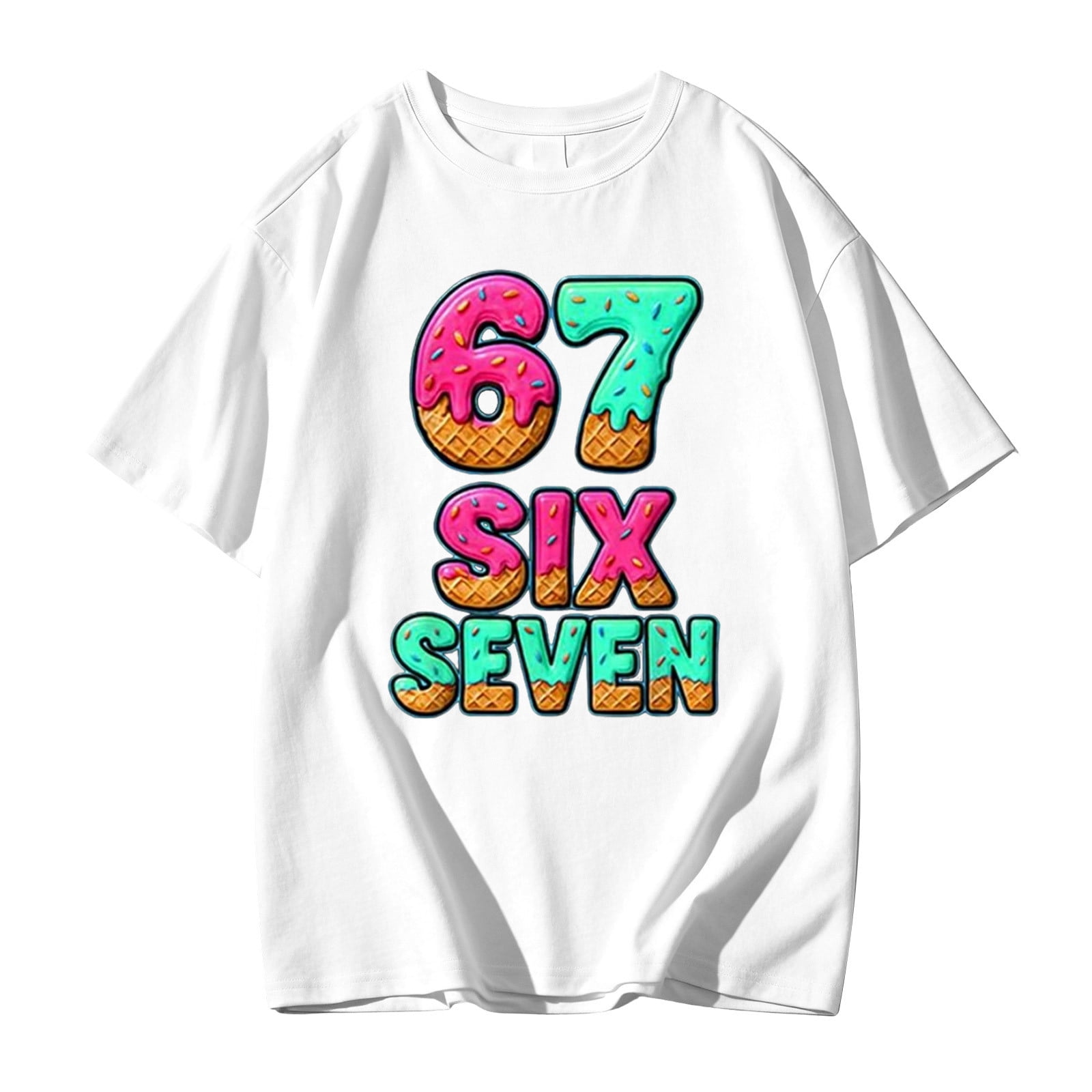 Bysome Little Girls Tops For Child Crew Neck Short Sleeve Stretch ...