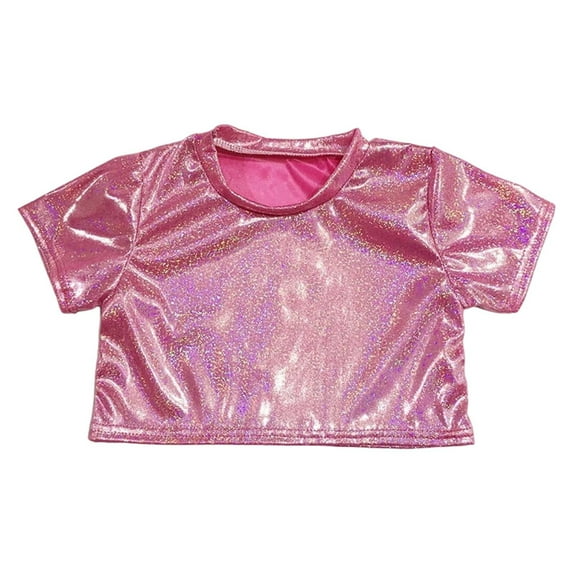 Bysome Mardi Gras Toddler Girl Tops Crew Neck Short Sleeve Sequins Crop ...