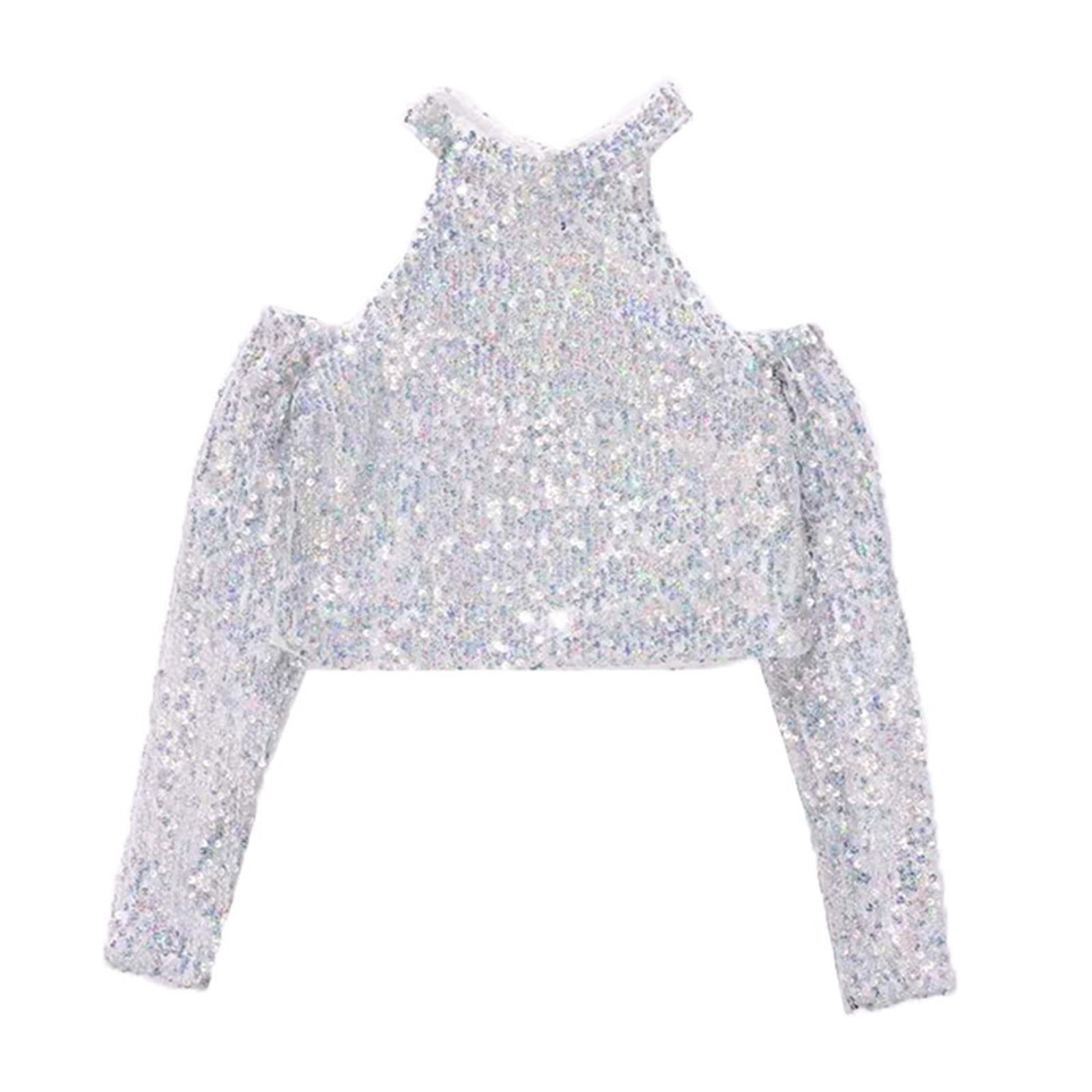 Bysome Mardi Gras Toddler Girl Tshirts Sparkly Sequin Dance Show Stage ...