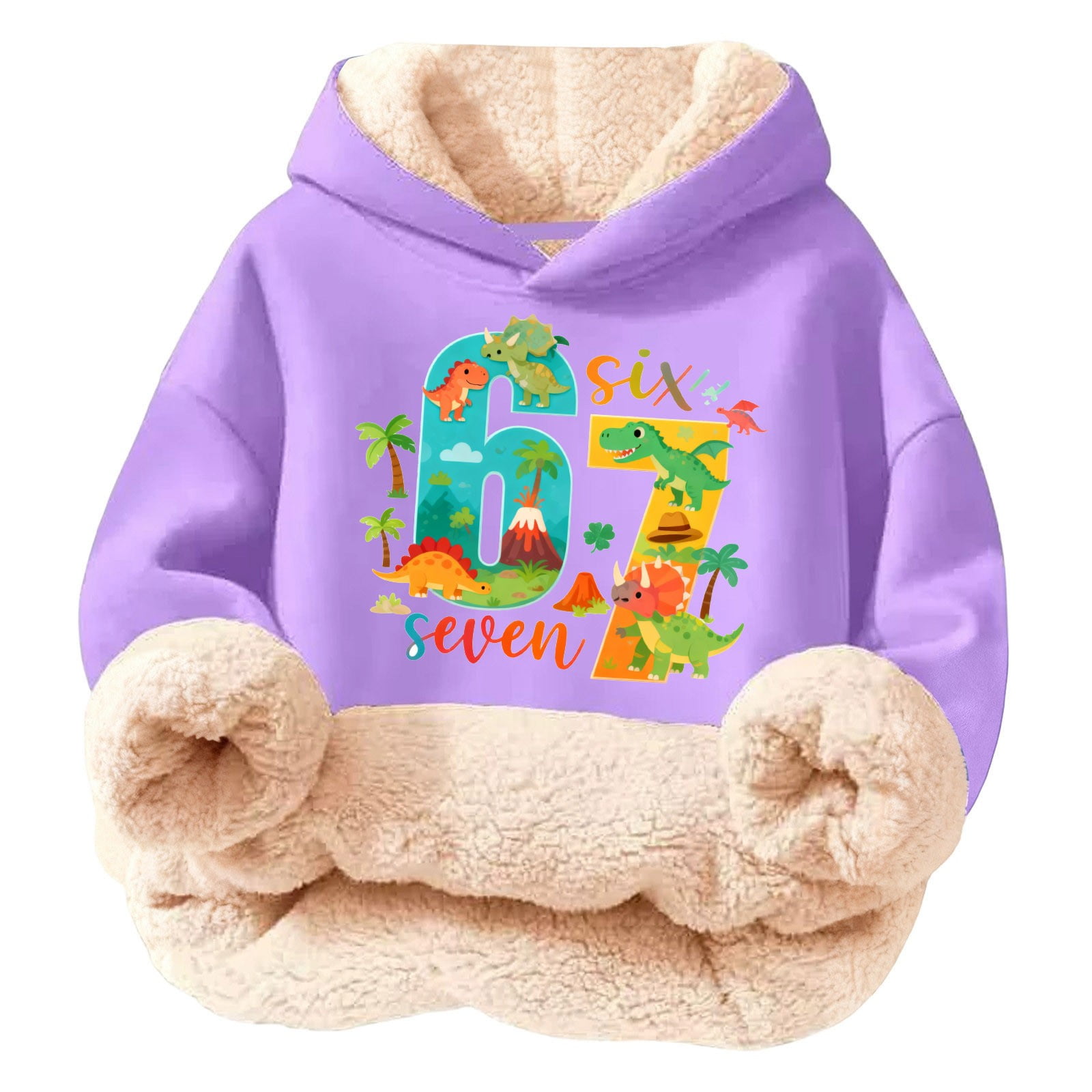 Bysome Teen Big Boys Hoodies Long Sleeve Number Print Winter Hooded ...