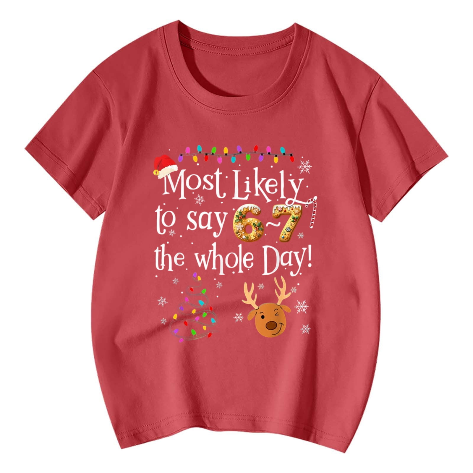 Bysome Teen Big Girls Shirts Crew Neck Fashion Stretch Tops Number ...