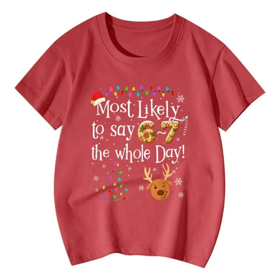 Bysome Teen Big Girls Shirts Crew Neck Fashion Stretch Tops Number ...