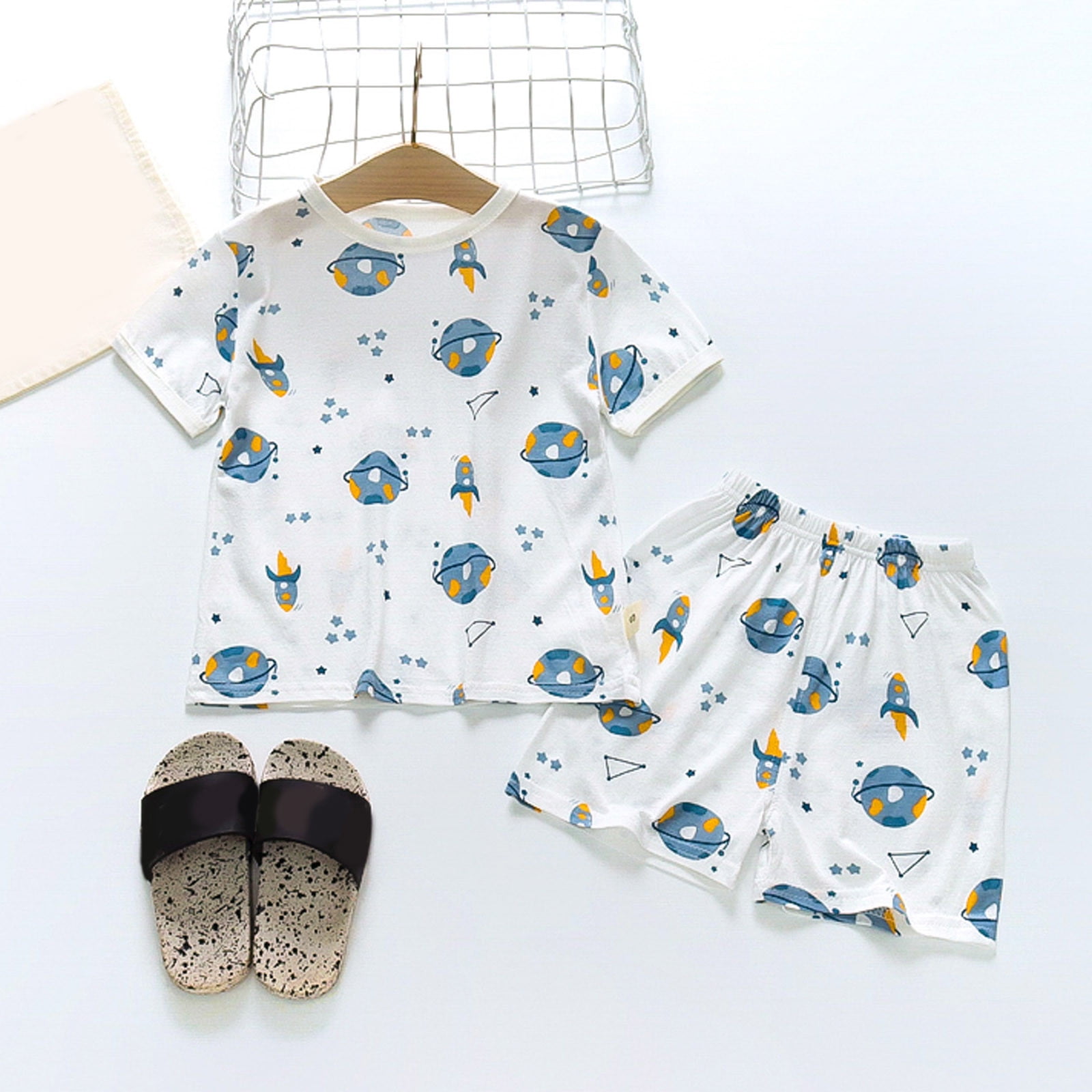 Bysome Toddler Boy Outfit Size 3 Years-4 Years Girls Short Sleeve ...