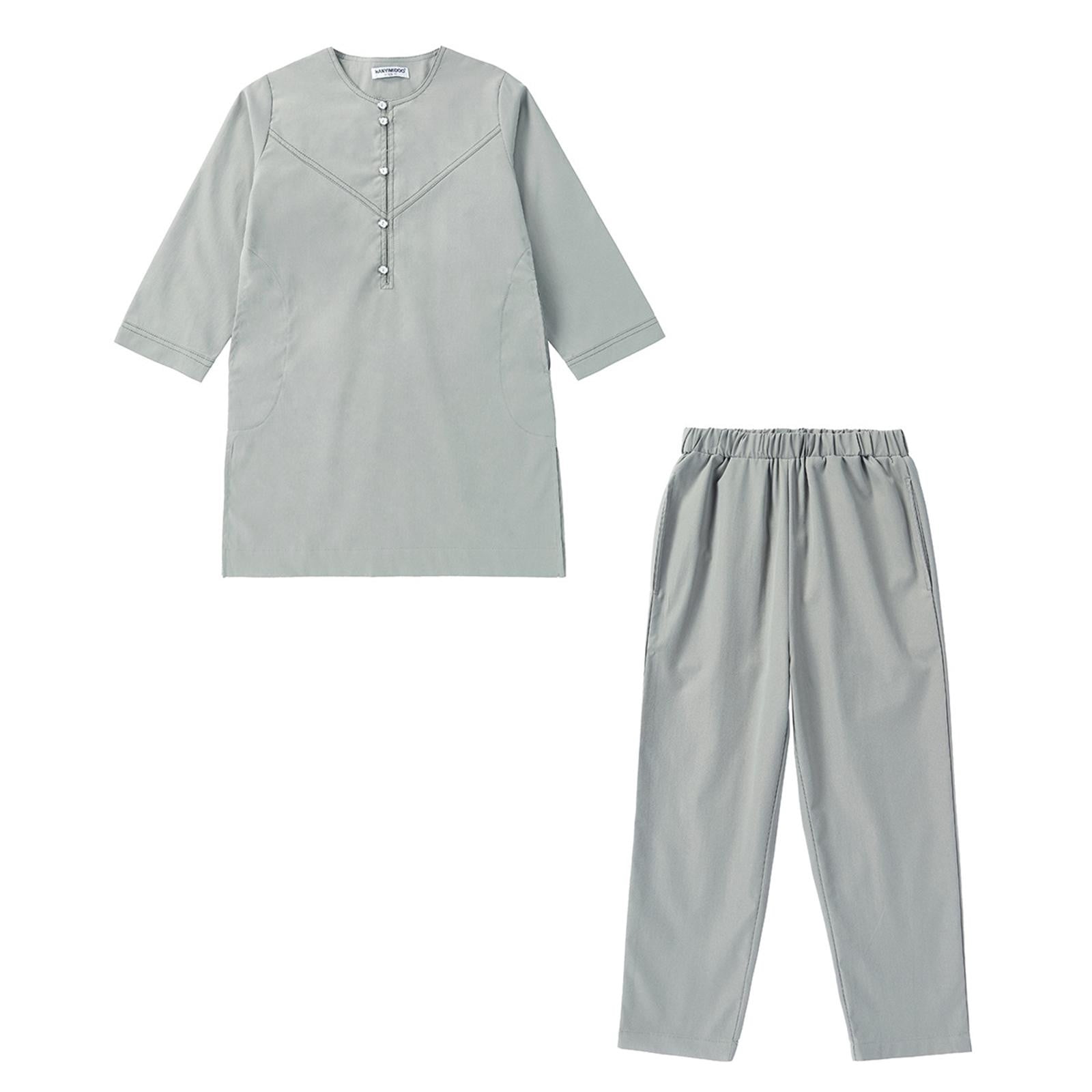 Bysome Toddler Boy Outfit Size 7 Years-8 Years Long Sleeve Youth Solid ...