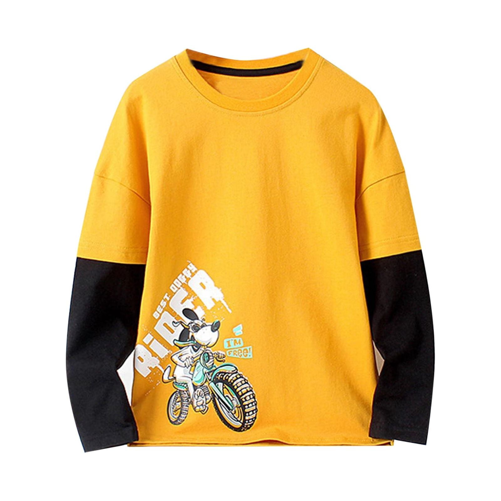 Bysome Toddler Boys Hoodies Sweatshirts Clothing Autumn Long Sleeve T Shirt Big Children Cartoon ...