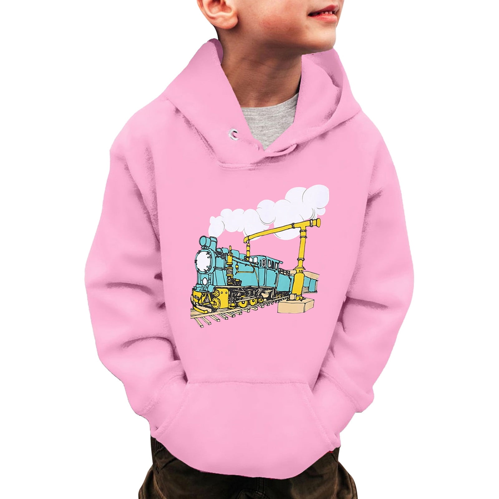 Bysome Toddler Boys Hoodies Sweatshirts Little Girls Bus Cars ...