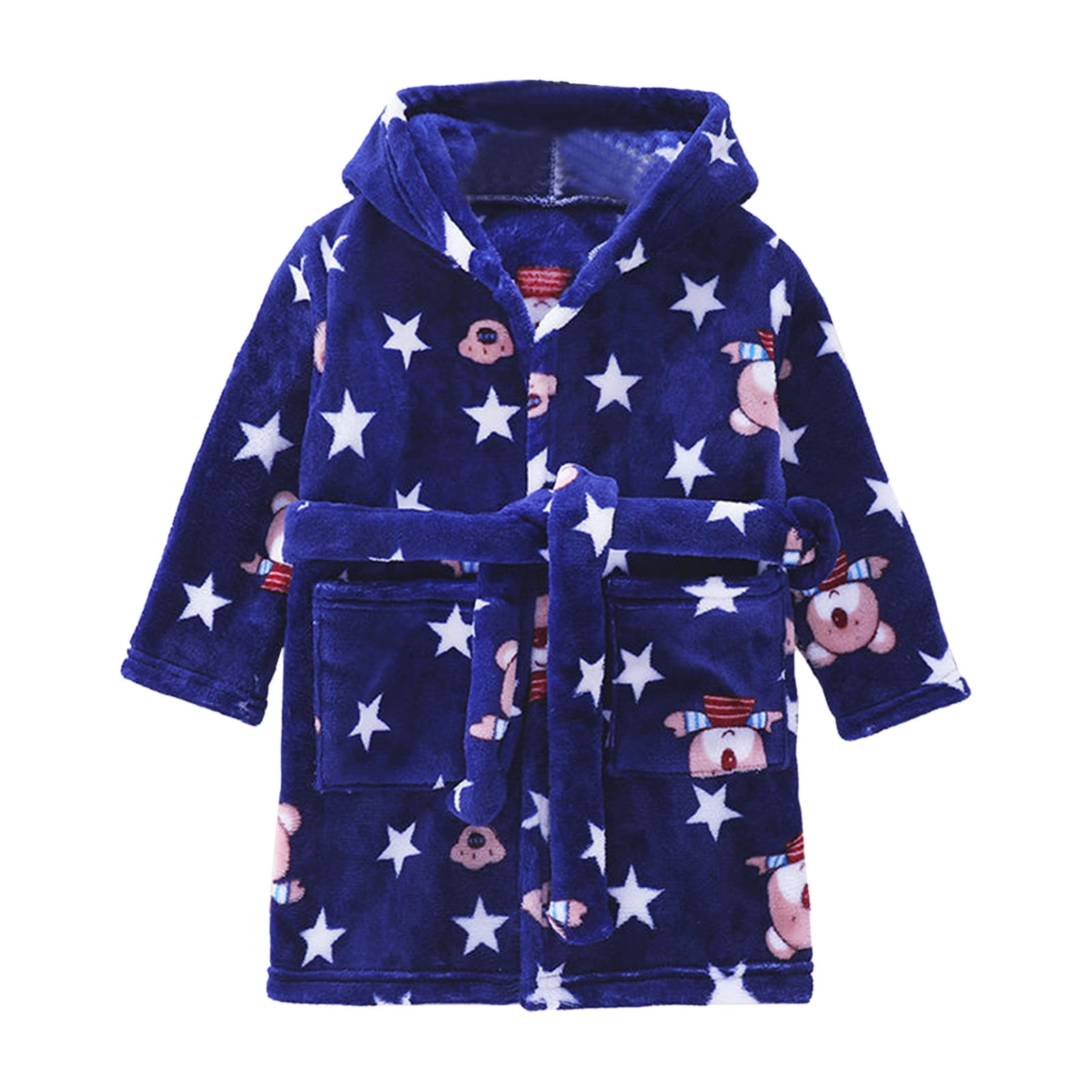 Bysome Toddler Boys Pajamas Toddlers Kids Hooded Robe Girls Soft ...