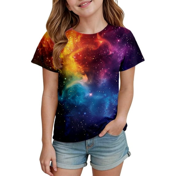 Bysome Toddler Girl T-Shirts Mardi Gras Crew Neck Short Sleeve Graphic ...