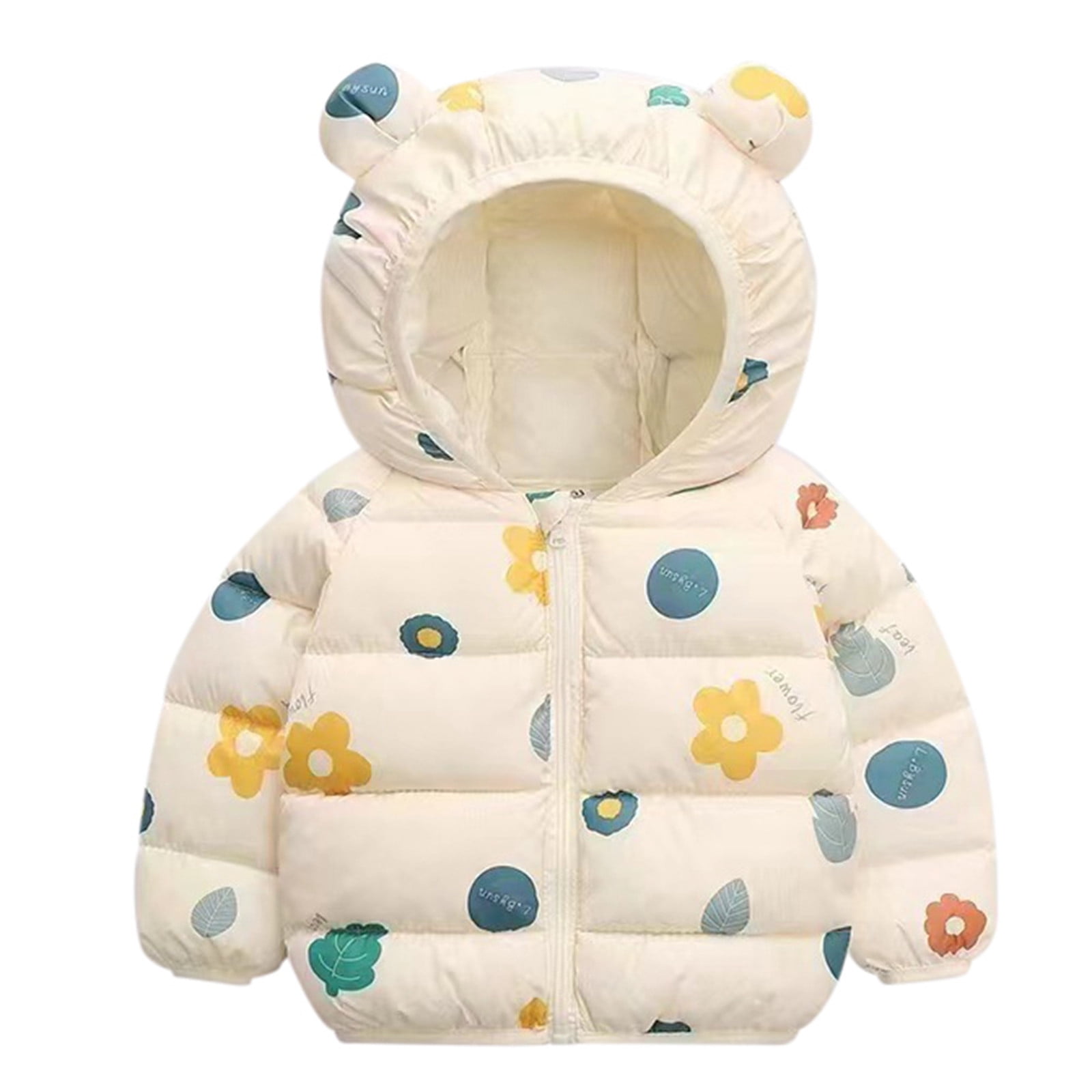 Bysome Toddler Girls Coat Baby Autumn Winter Down Padded Jackets For Boys Long Sleeve Crew Neck ...