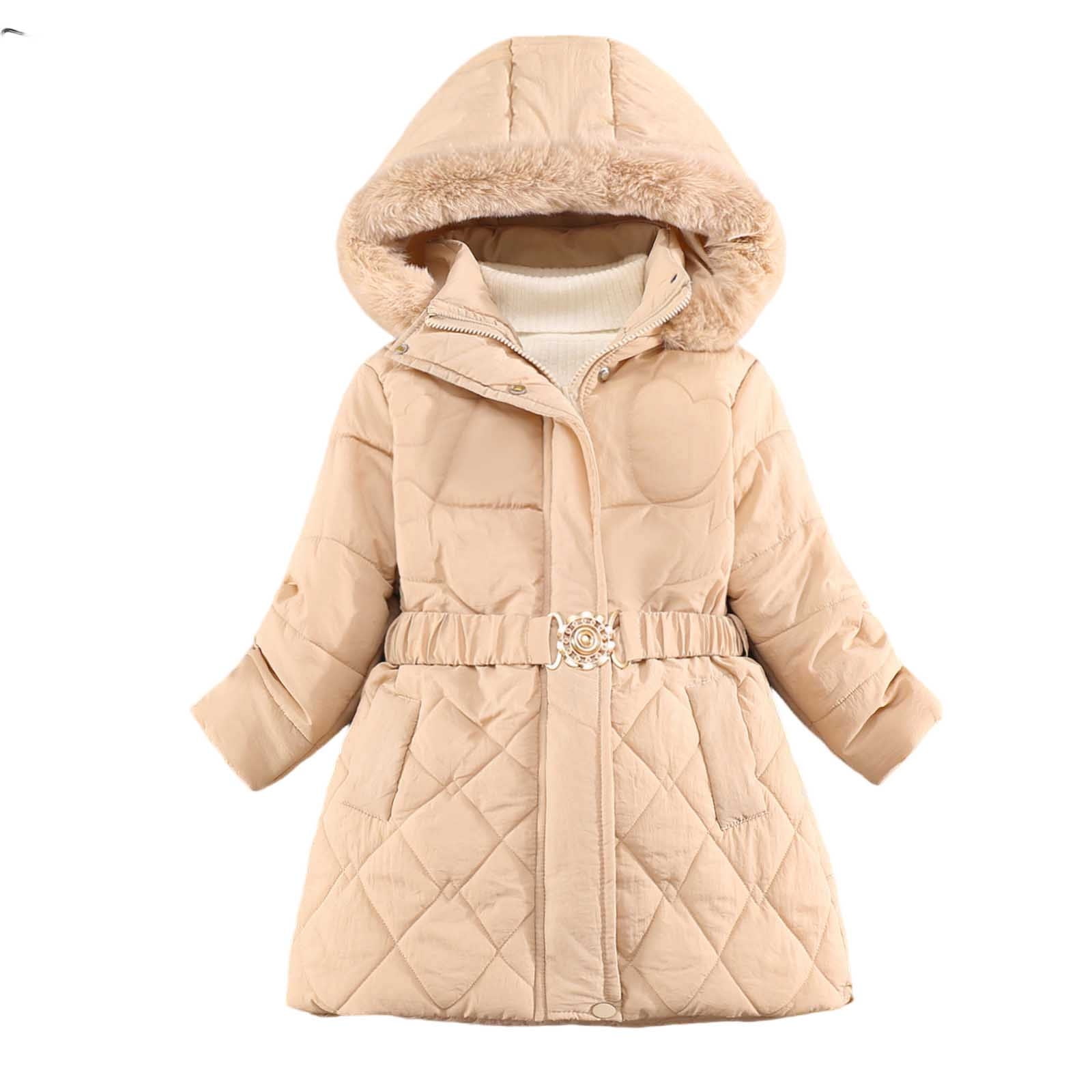 Bysome Toddler Girls Coat Boys Winter Hooded Jacket Wear Thicken Windproof Zipper Warm Outwear ...