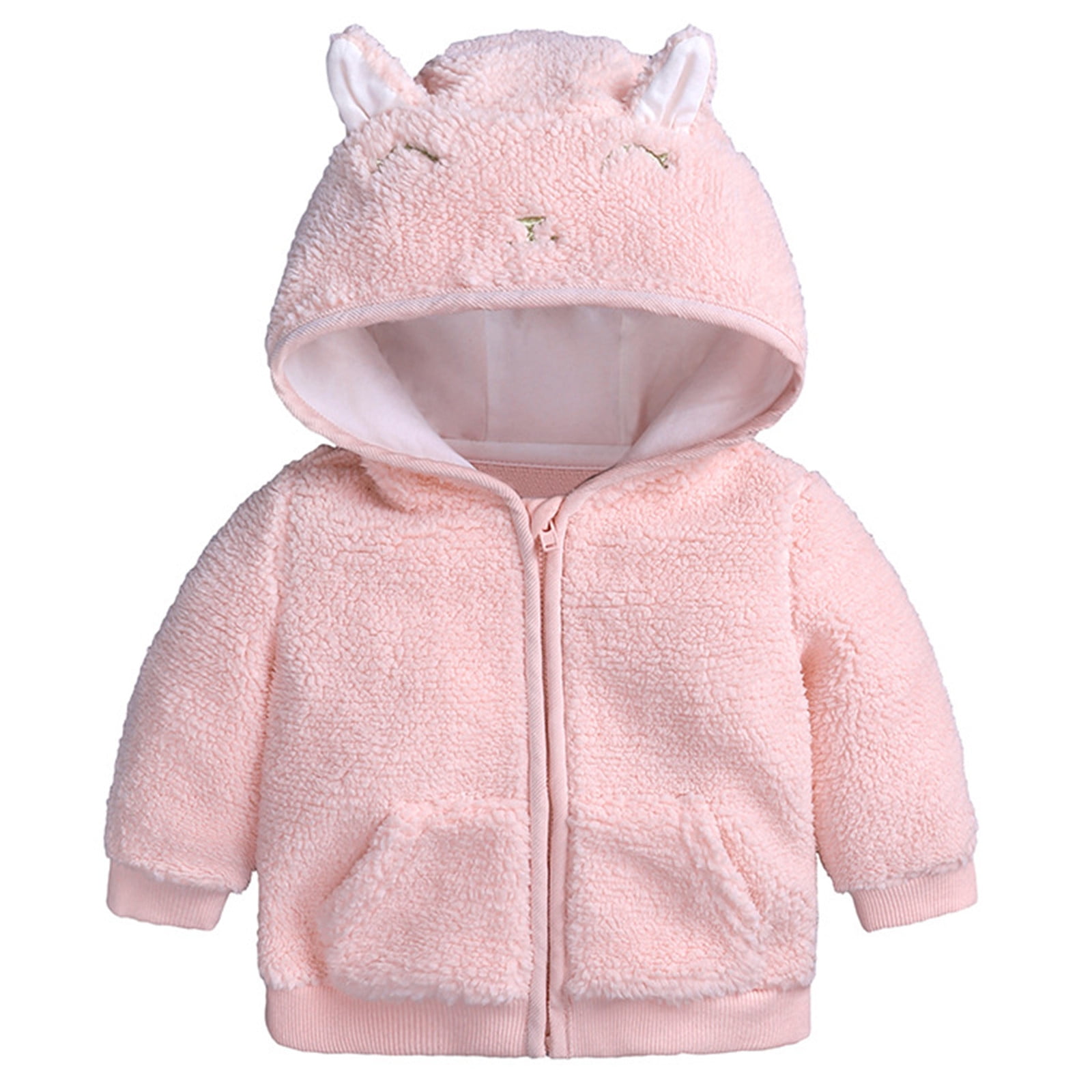 Bysome Toddler Girls Coat Infant Winter Rabbit Ears Hooded Jacket ...
