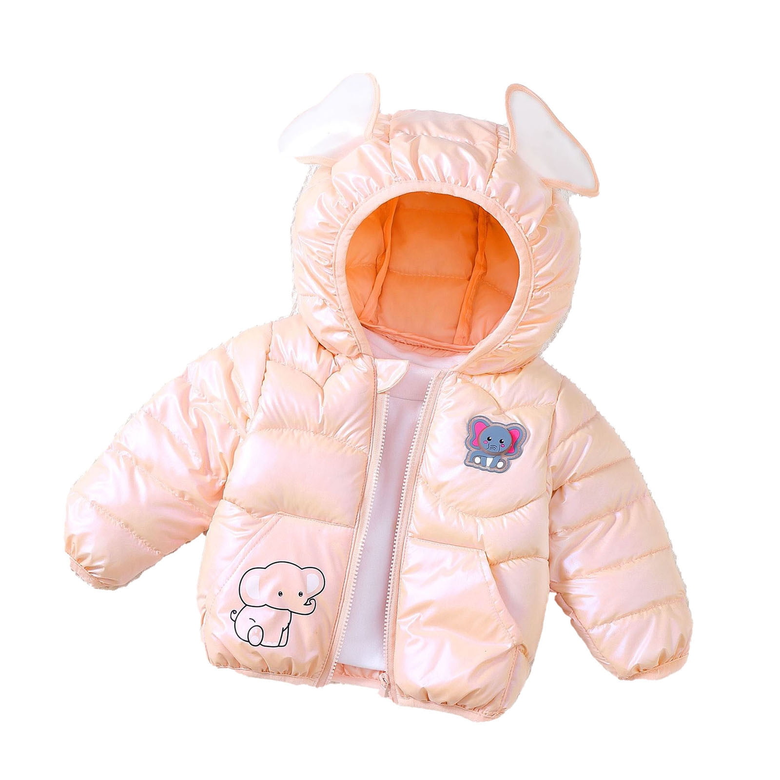 Bysome Toddler Girls Coat Winter Down For Baby Boys Light Padded Jacket Bear Hoods Outerwear ...