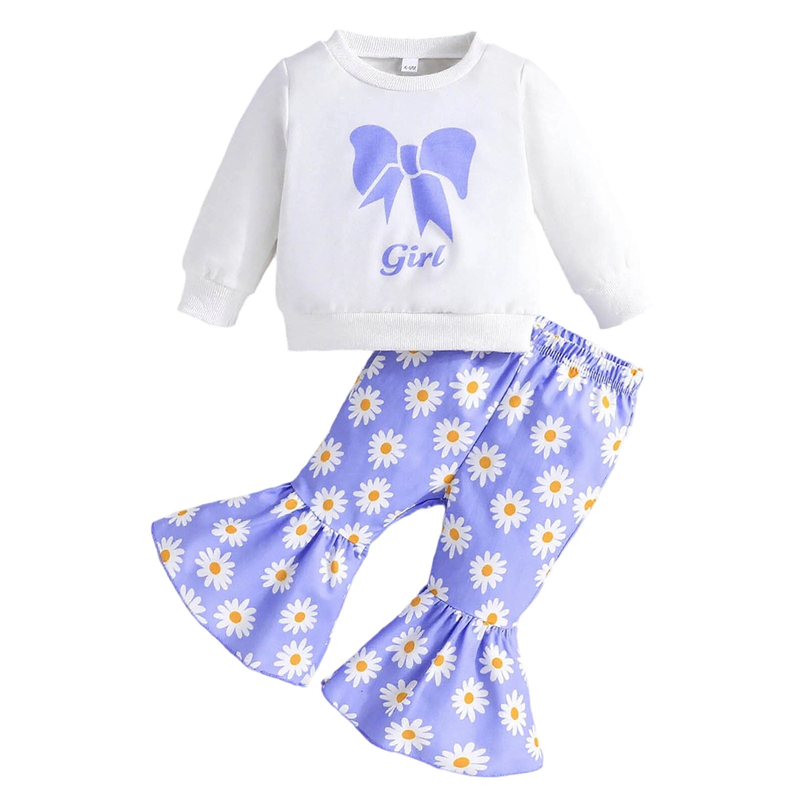 Bysome Toddler Girls Outfit Set Baby S Fall Winter Long Sleeve Bow ...