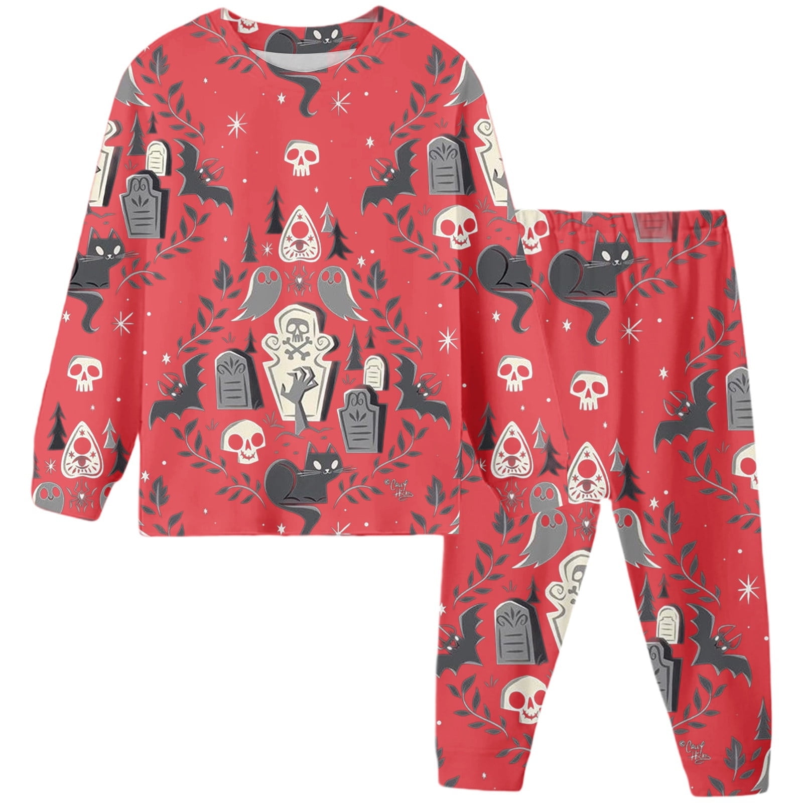 Bysome Toddler Girls Outfit Set Boys Halloween Print Kids Pajama Soft ...