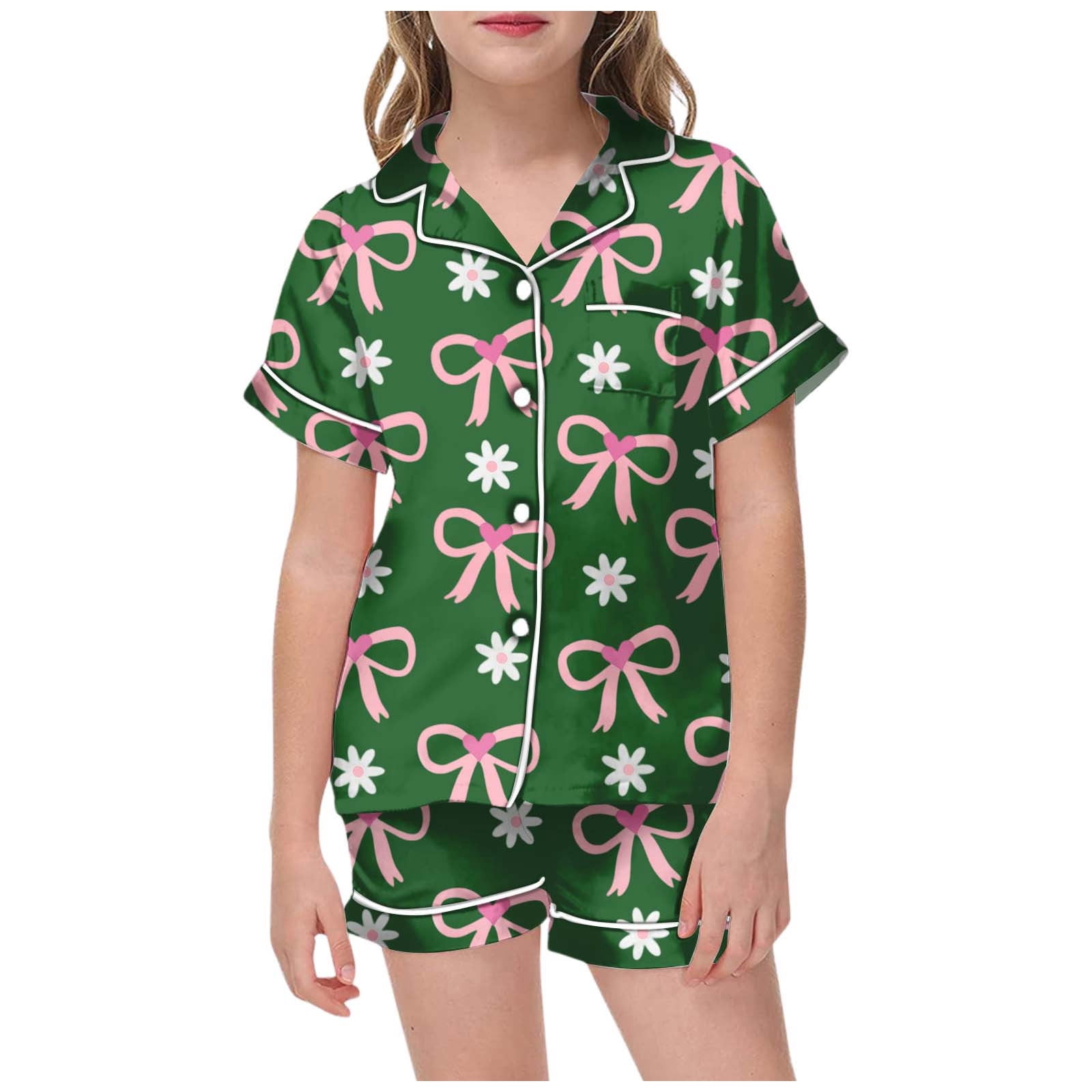 Bysome Toddler Girls Outfit Set Summer Outfits 2 Piece Short Sleeve Top ...