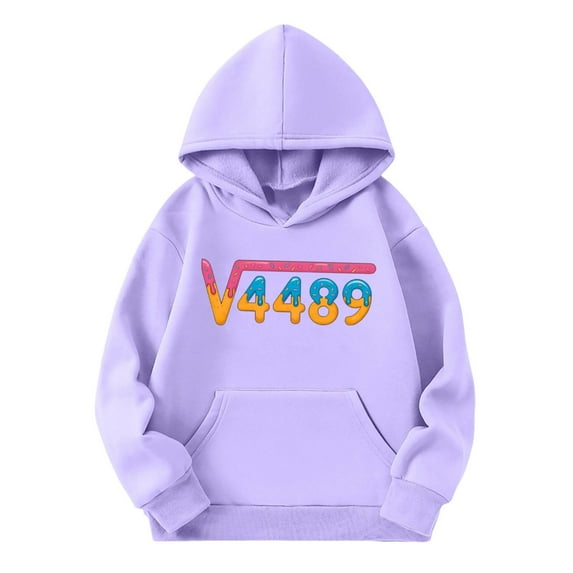 Bysome Toddler Hoodies For Baby Girls Number Print Outdoor Activities ...