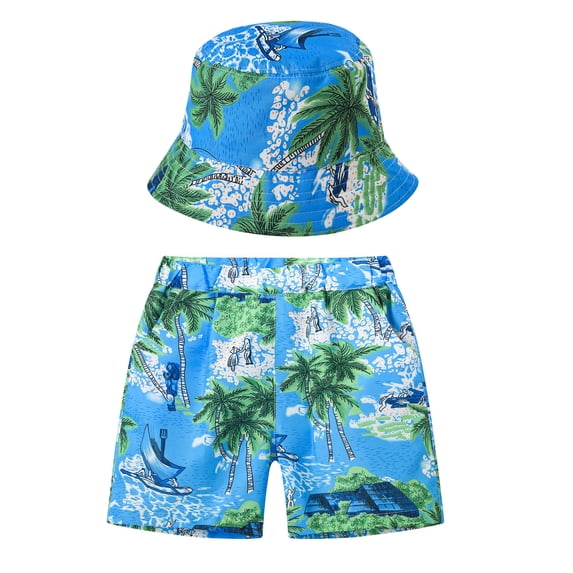 Bysome Toddler Kids Boys Shorts Graphic Print Elastic Waist With ...