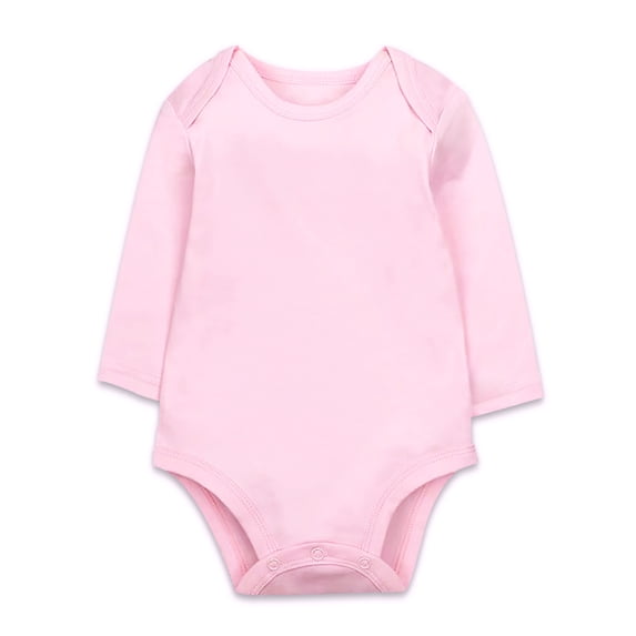 Bysome Toddler Kids Girls Romper Solid Color Long Sleeve Crew Neck ...