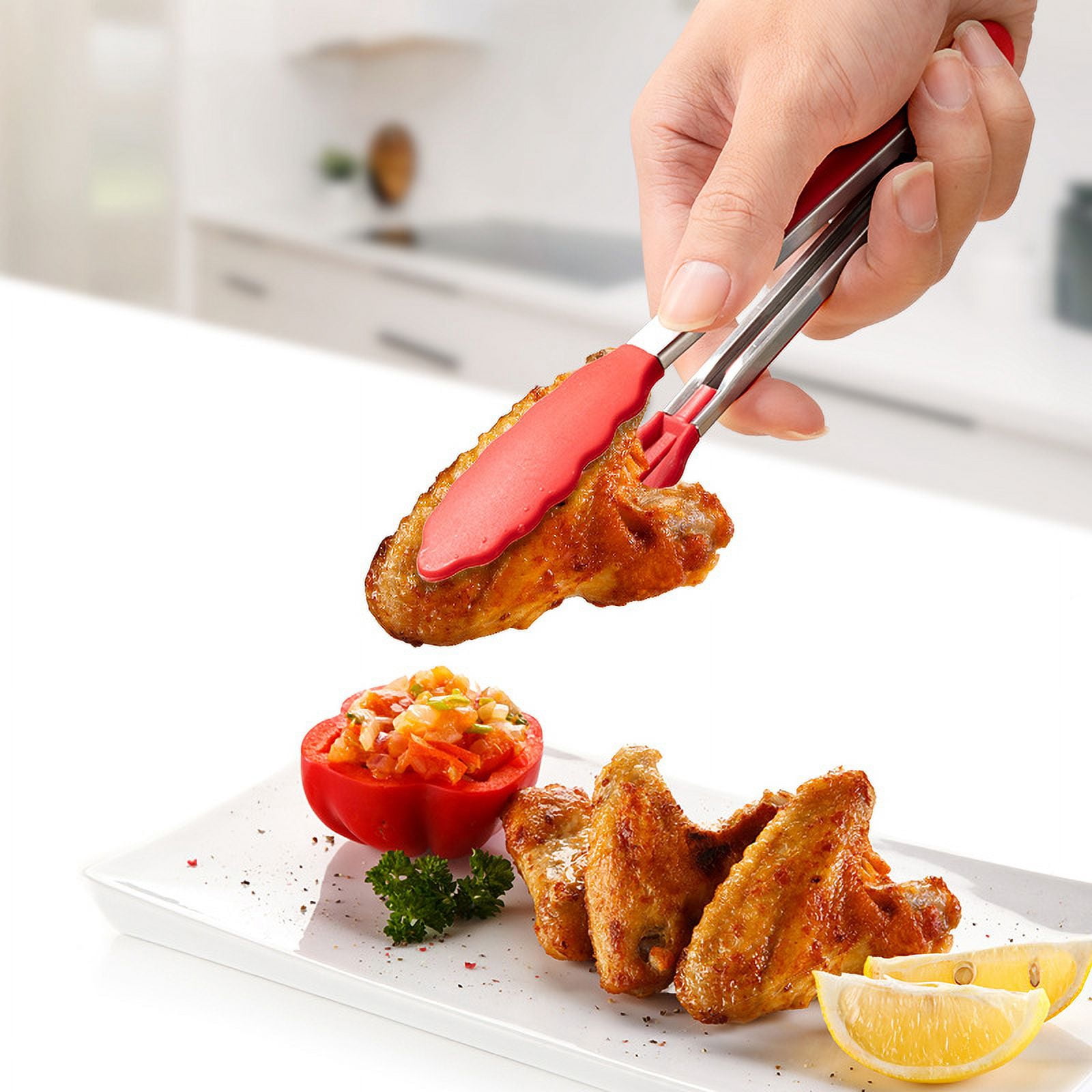 Bystar Tongs For Cooking, Stainless Steel Heat Resistant Heavy Duty ...