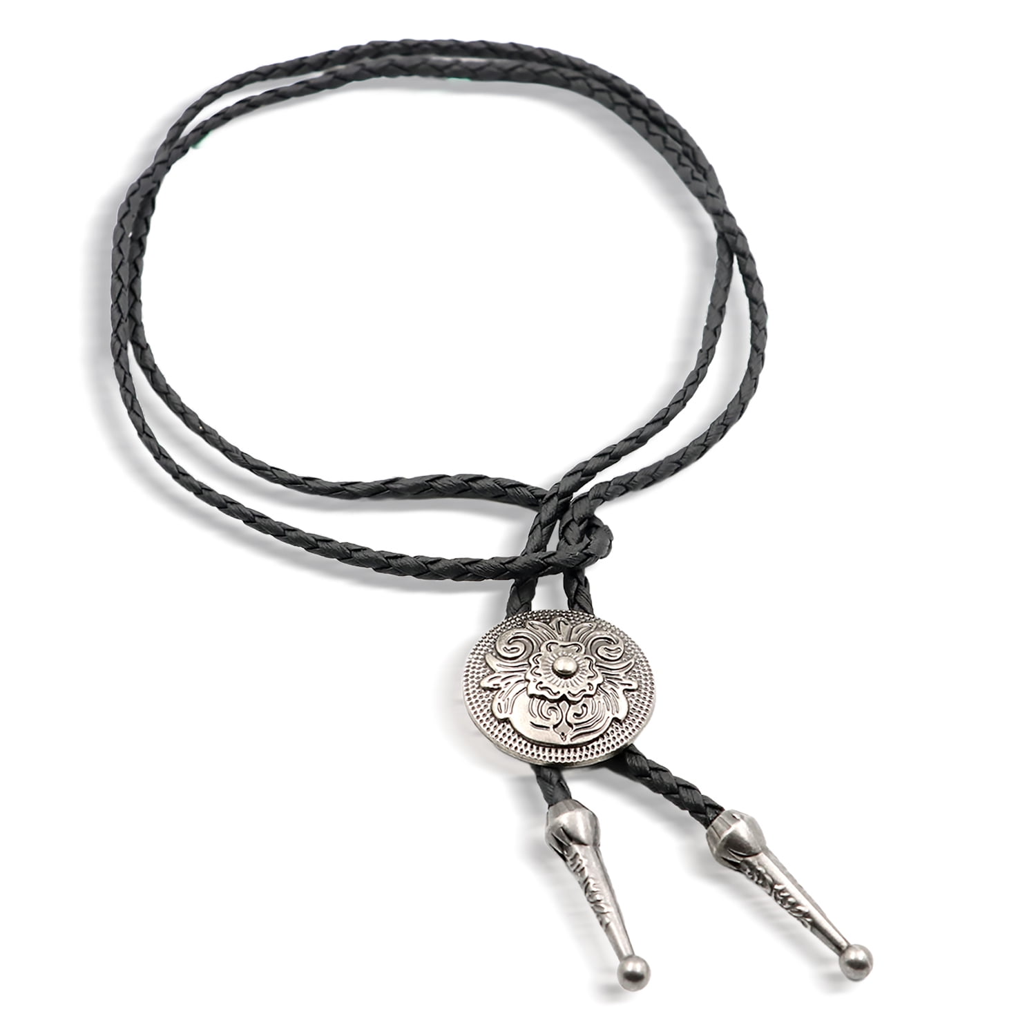 Bystar Vintage Style Cowboy Bolo Tie Necktie Necklace Flower Necklaces ...