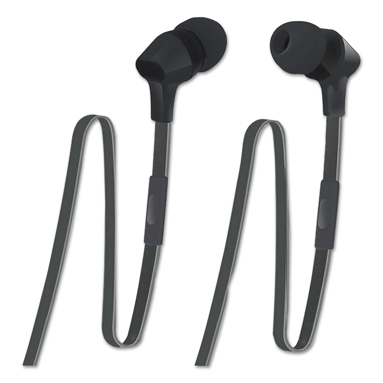 Bytech 400 Series Earbuds, 3.5 Ft Cord, Black - Walmart Business Supplies