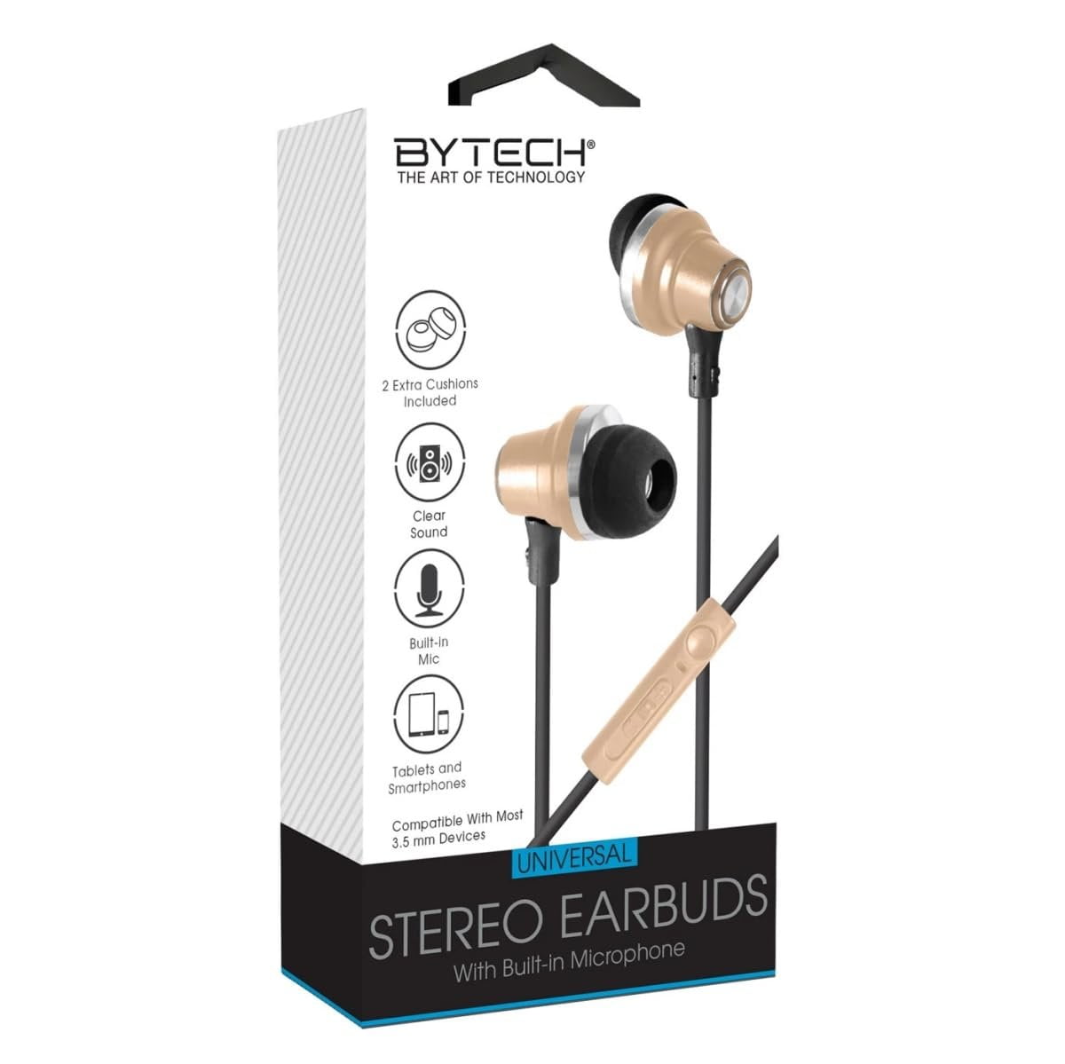 Bytech BYAUEB141GD Stereo Earbuds - Walmart.com