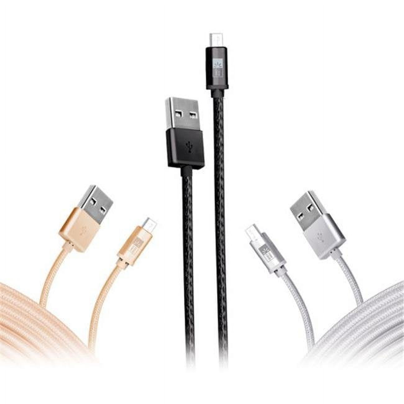Bytech CLCPCA113X3 10 ft. Braided USB Type-C Charge & Sync Cable ...