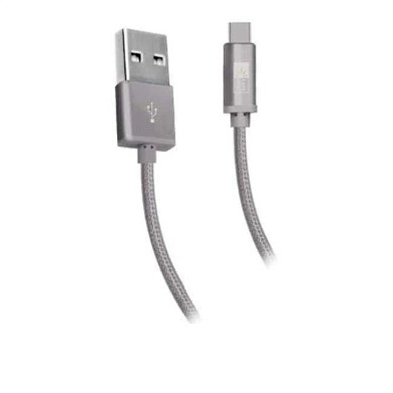 Bytech CLCPCA114GY 6ft Type C Cable - Walmart Business Supplies