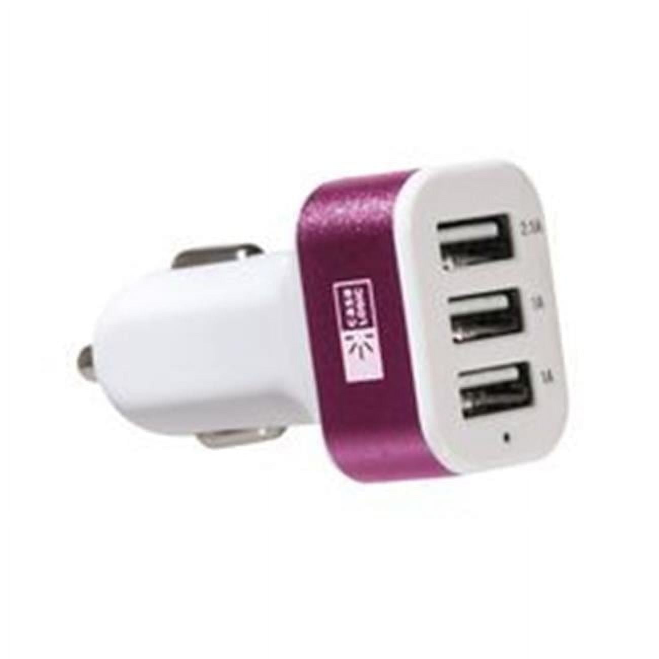 Bytech CLOPV4004AC 4.1 amp Vehicle Charger Head with 3 Ports, Multi ...