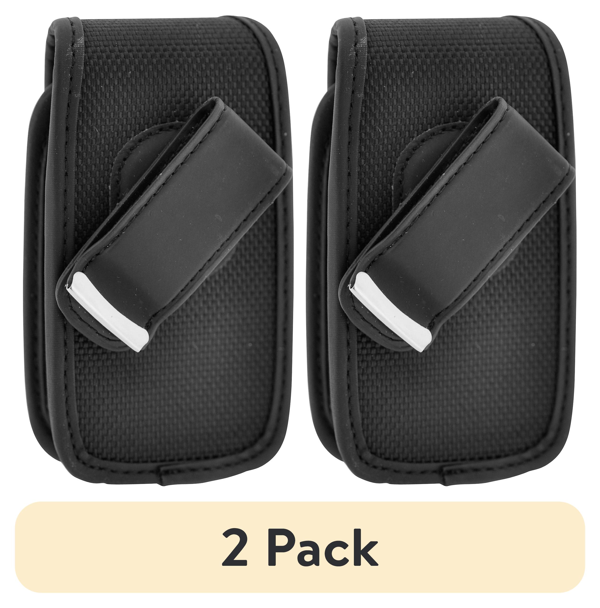 (2 pack) Bytech Smooth Fit Nylon Slim Vertical Case, Black - Walmart.com