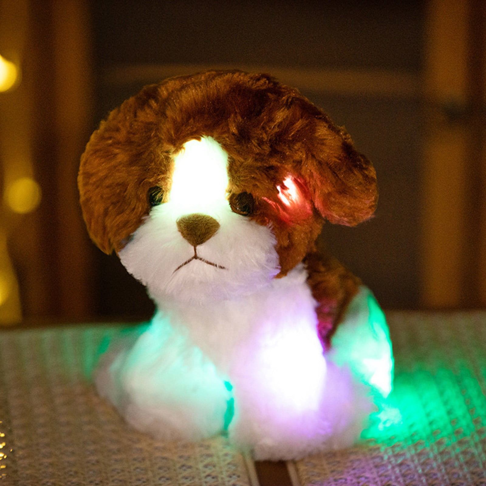Byujiro 9.8" Colored Light Lint Animals Toy LED Lint Toy Luminous ...