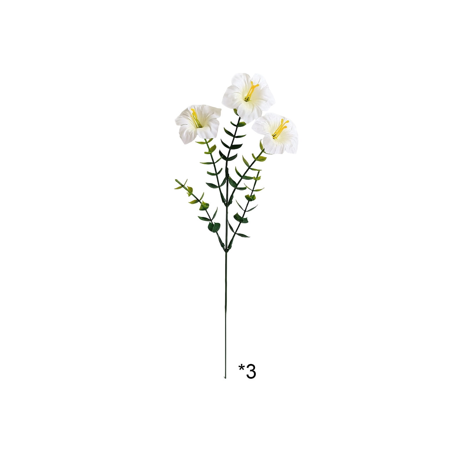 Byujiro Artificial Flower Stems Set of 3 Patriotic Blooms Realistic ...