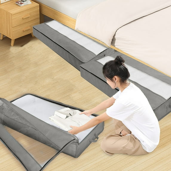 Byujiro Under Bed Storage Comforter Storage Bag Folding Organizer Bag ...