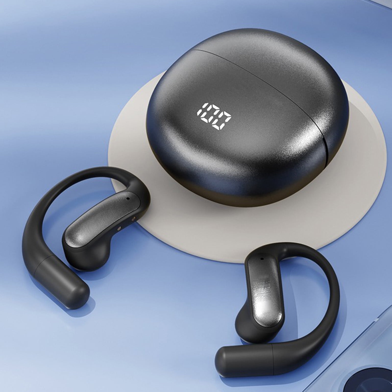 Byujiro Bluetooth Earbuds Hang in Ear True Wireless Double Microphone ...