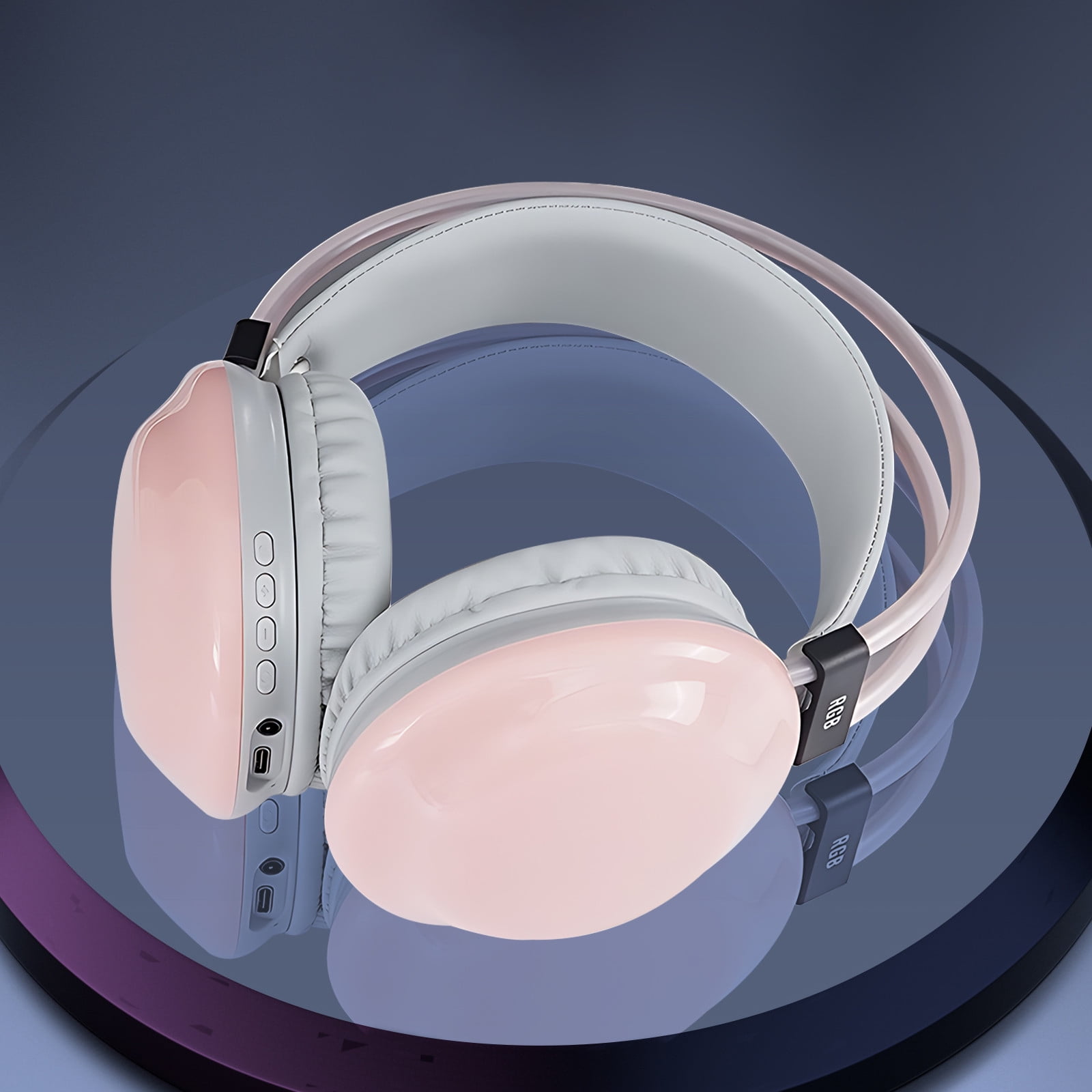 Byujiro Bluetooth Headphones Bluetooth Headset RGB Streaming Dazzling ...