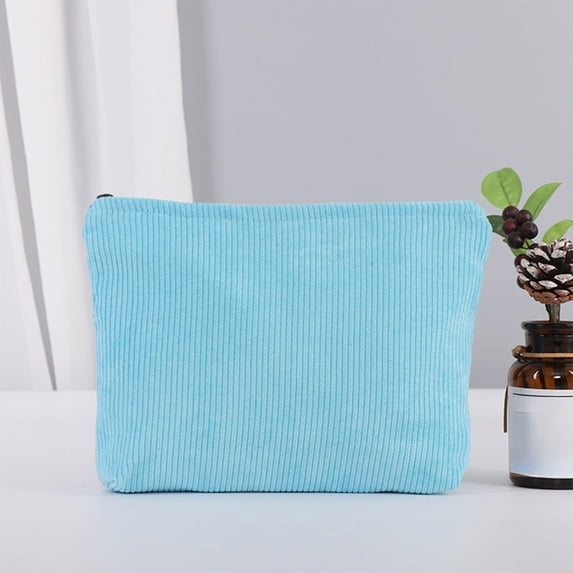 Byujiro Corduroy Zipper Pouch Multi-Purpose Cosmetic & Stationery Bag ...