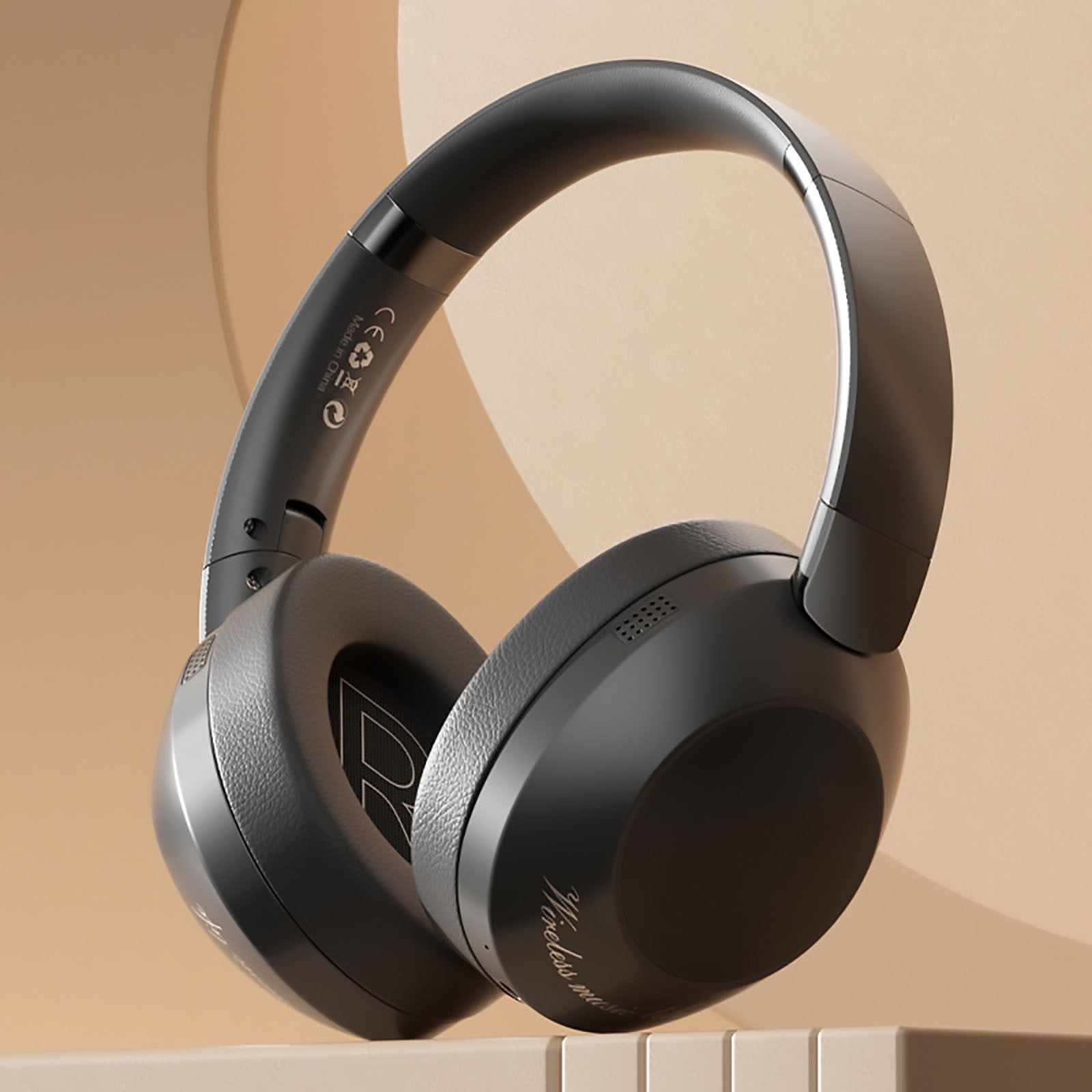 Byujiro Over Ear Headphones Head Mounted Wired and Wireless Double Mode ...