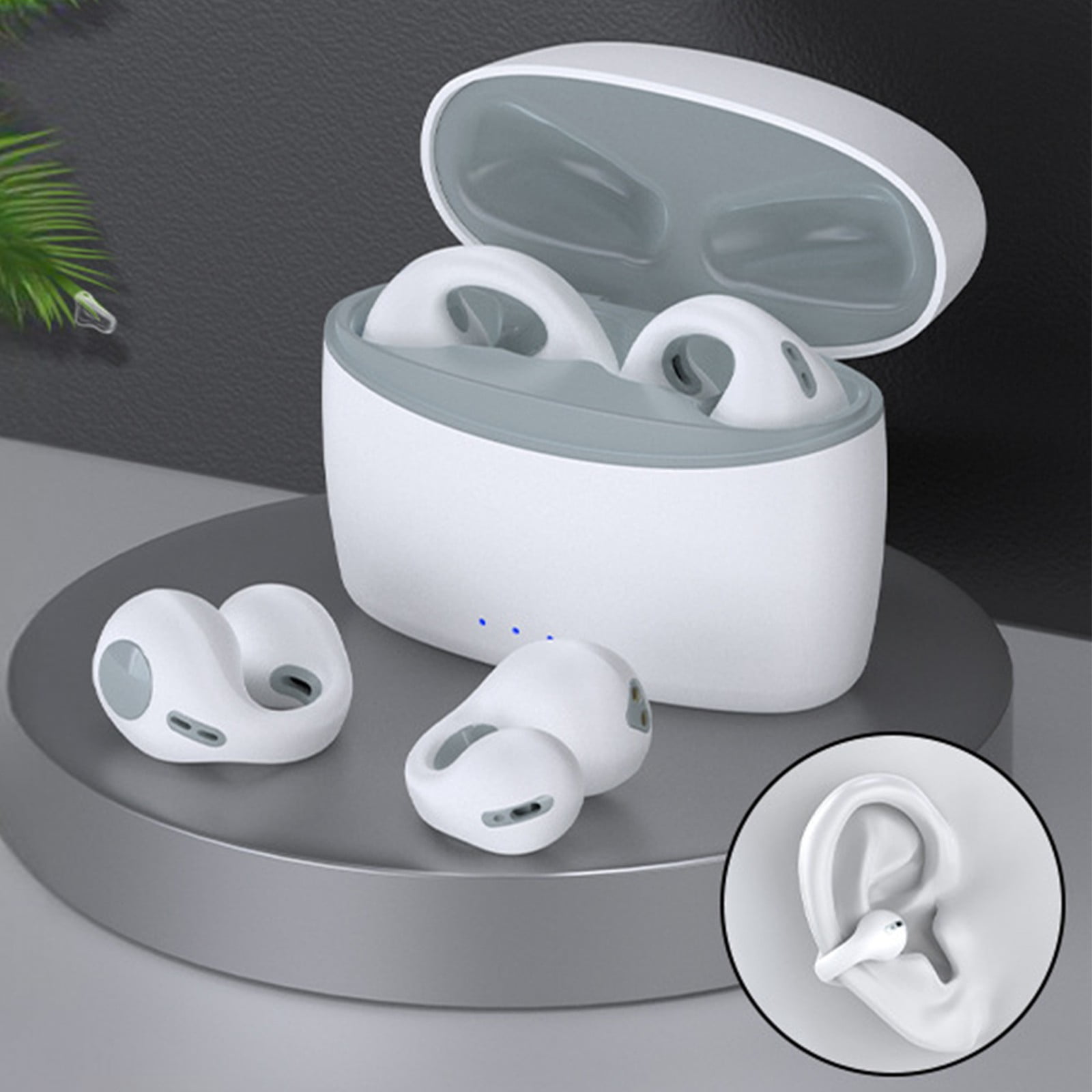 Byujiro Earbuds Wireless Bluetooth 5.3 Earclip Non in Ear Intelligent ...