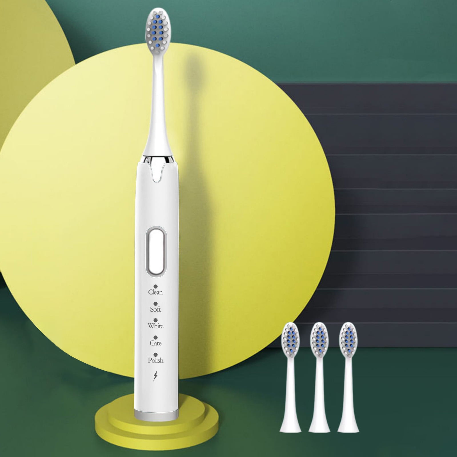 Byujiro Electric Toothbrush with 4 Brush Heads for Adults, Low Noise ...