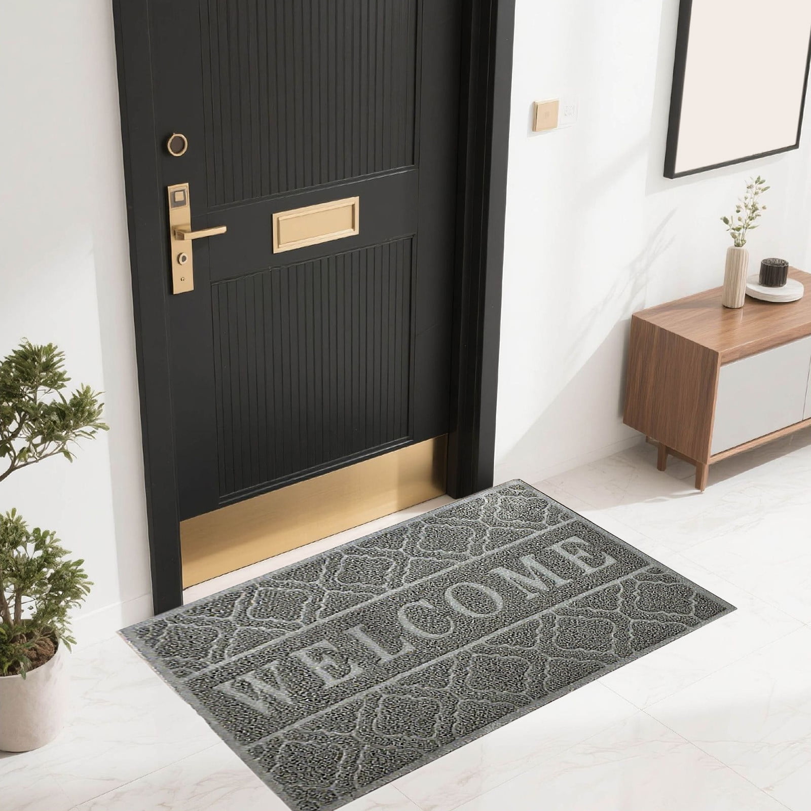 Byujiro Floor Mat Home Entrance Door Three Dimensional Embossed Welcome ...