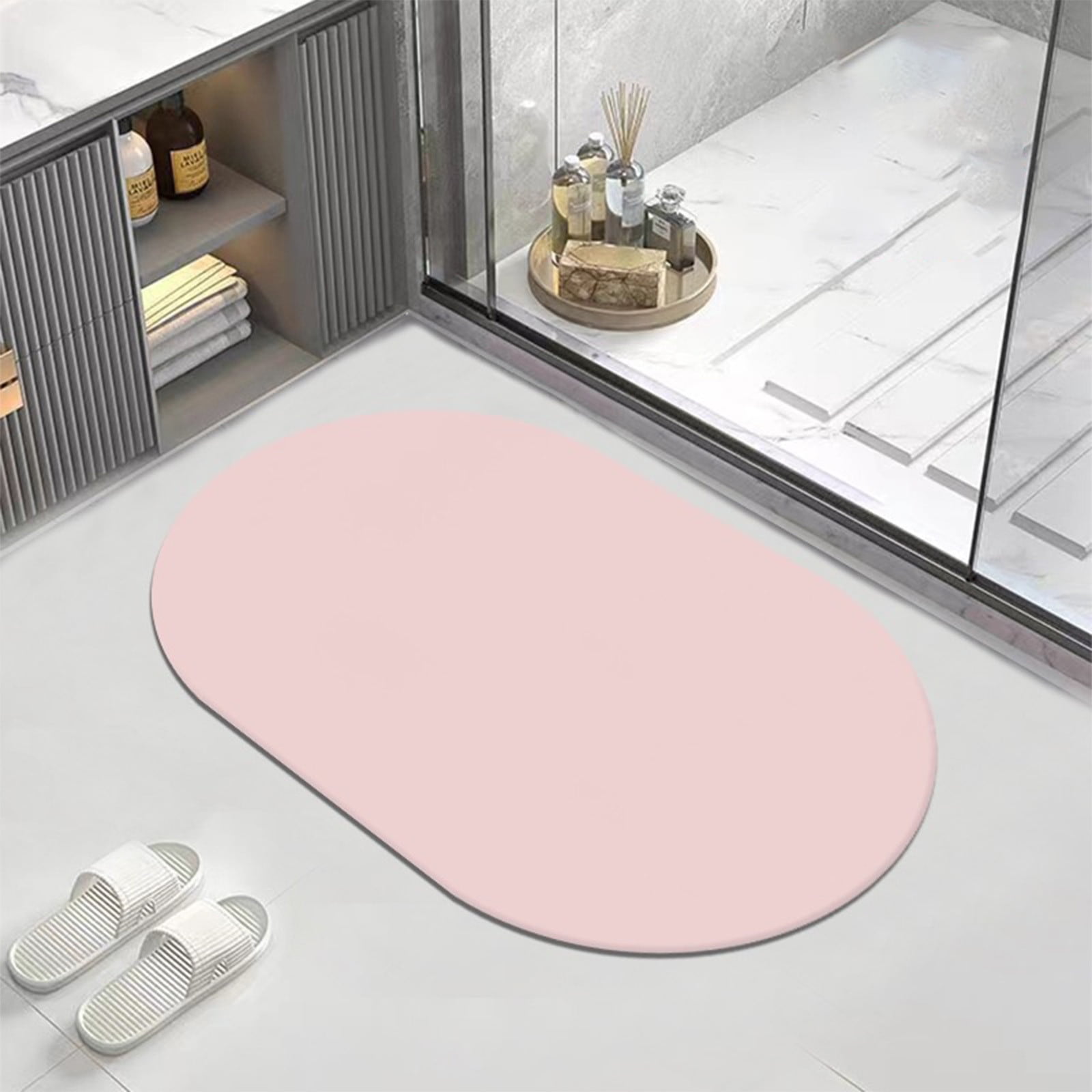Byujiro Front Door Mat Diatomite Bathroom Water Absorbent Floor Mats ...