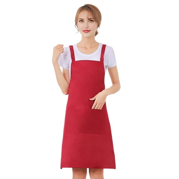 Byujiro H-Back Waterproof Apron with Pocket Adult Women Men Work Apron ...