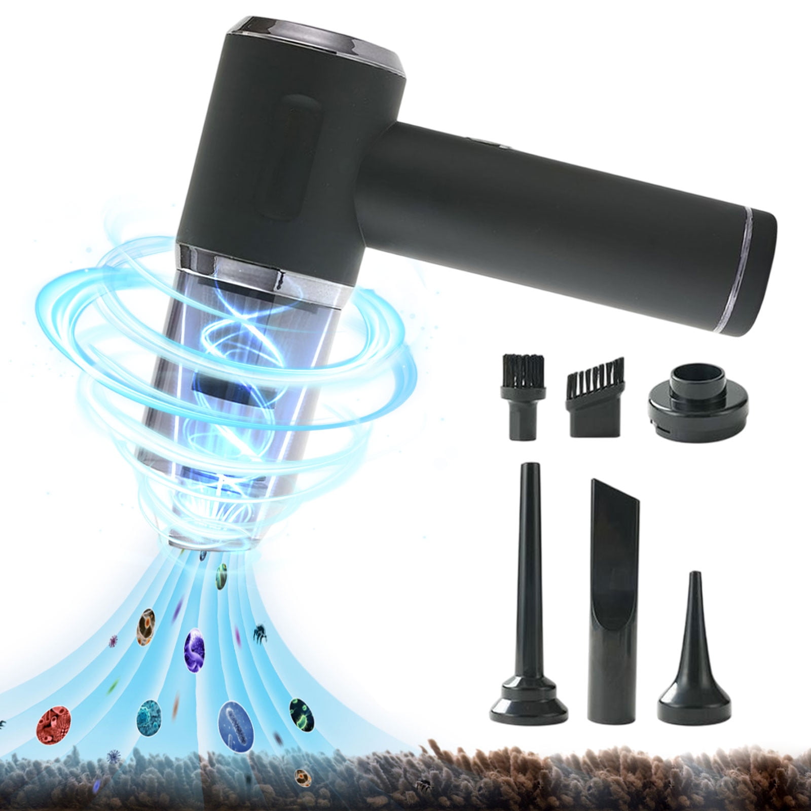 Byujiro Handheld Car Vacuum Cleaner Super Suction Power Blow Suction ...