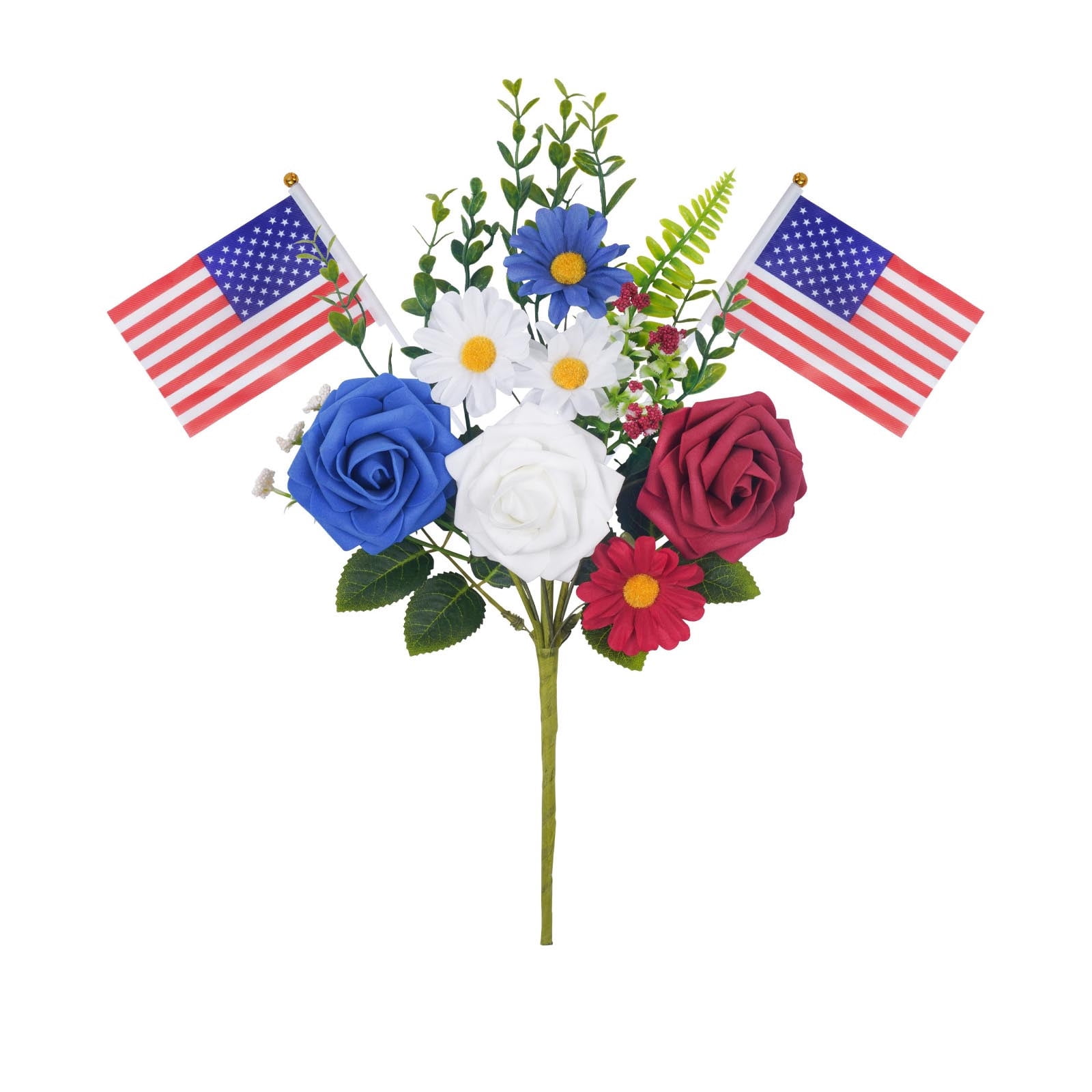 Byujiro Independence Day Flag-Equipped Floral Stem Patriotic Rose ...