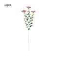 Byujiro Independence Day Themed Faux Flower Stems 10-Pack American Flag ...