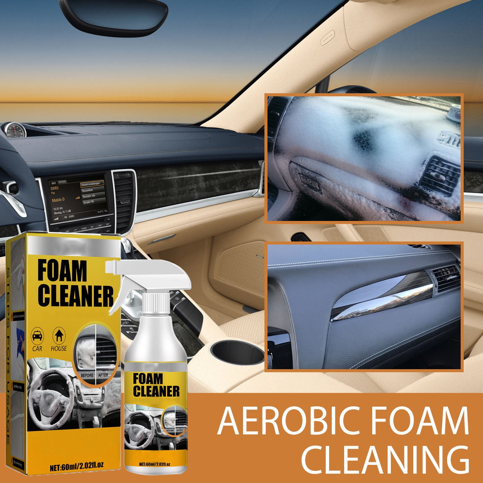 Byujiro Interior Car Cleaner Refurbishment Agent for Automotive Plastic ...