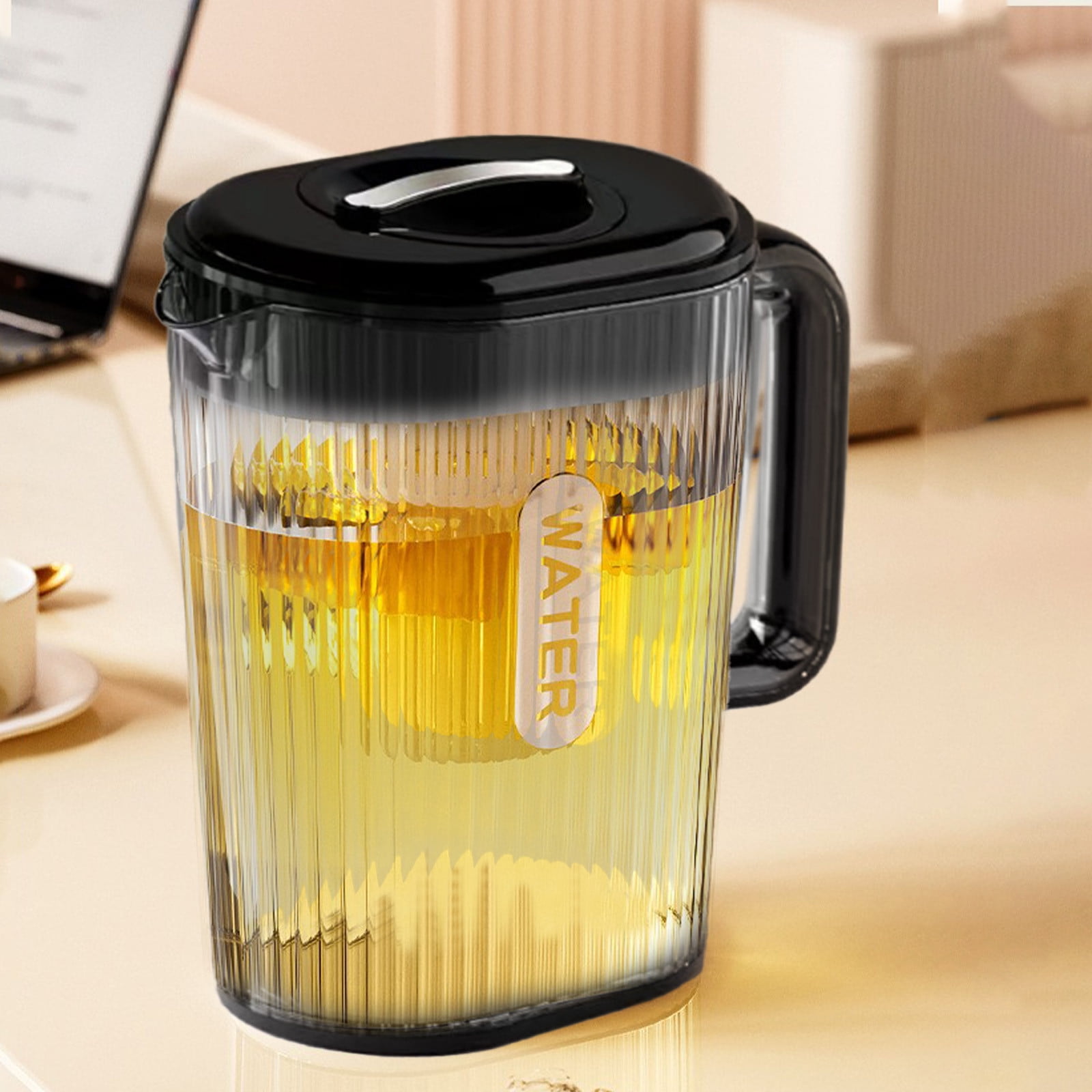 Byujiro Large Capacity Water Pitcher with Lid for Fridge, Daily Water ...