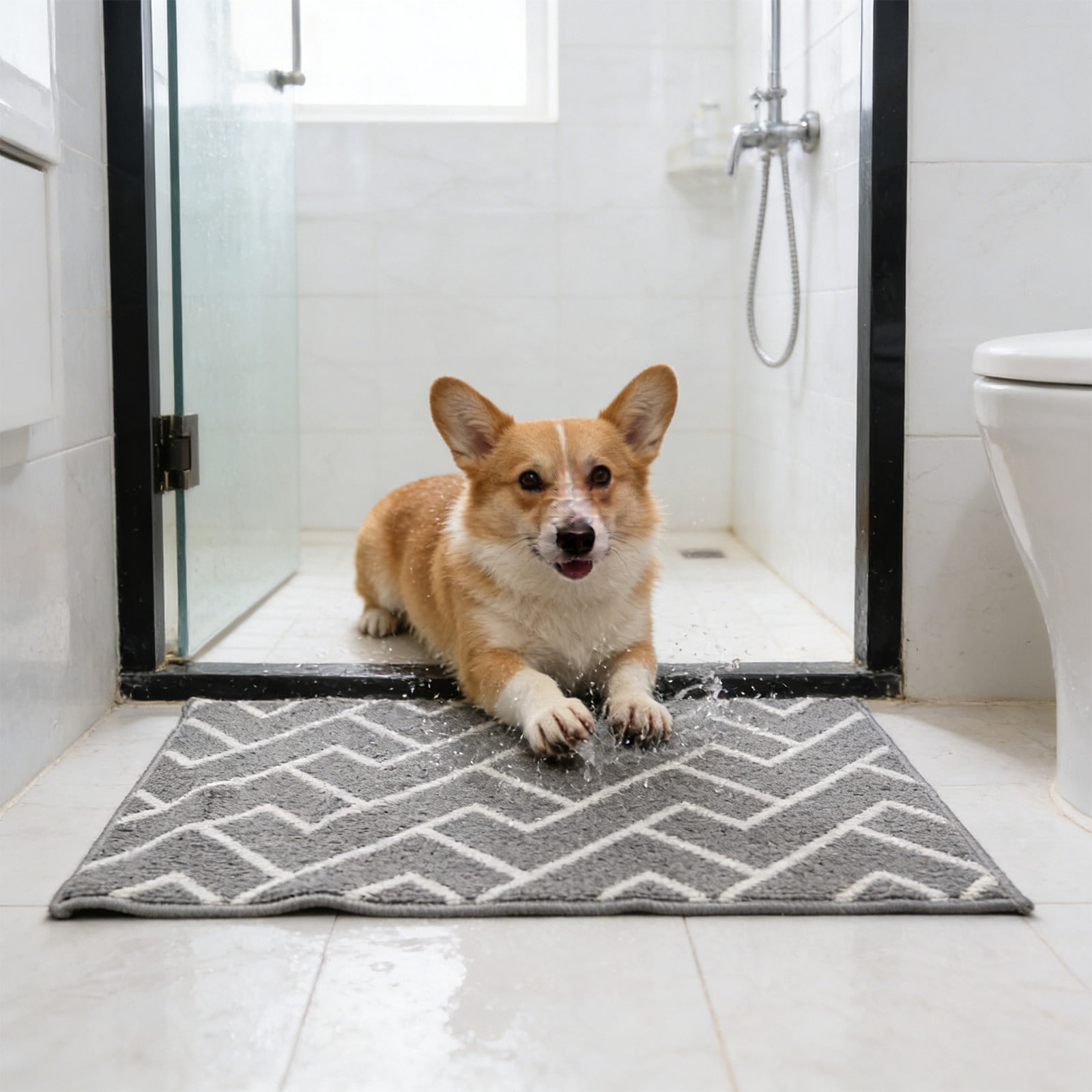 Byujiro Loop Tufted Non-Slip Doormat 20x31 Inch Washable Indoor Rug ...
